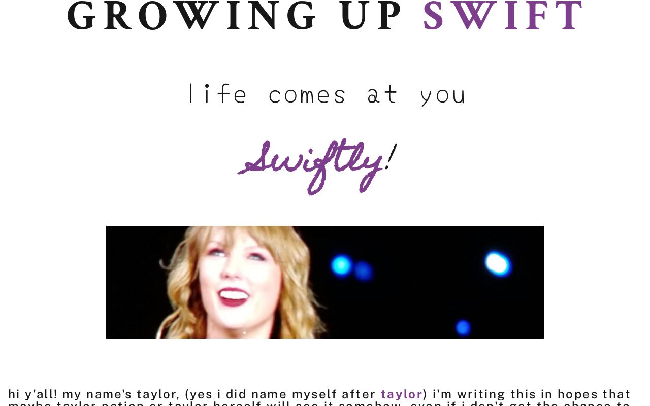 Growing Up Swift